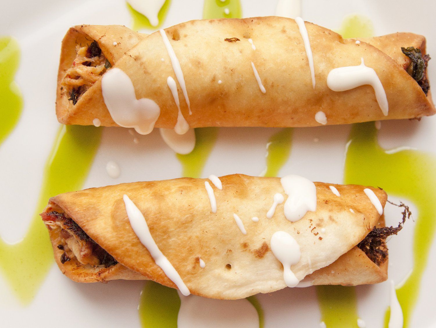 Chicken, Spinach & Cheese Falutas